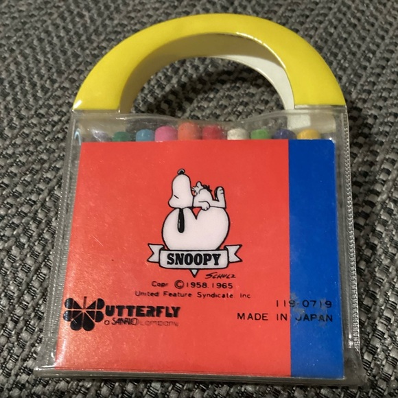 Peanuts | Office | Vintage Peanuts Mini Colored Pencil Set Snoopy ...